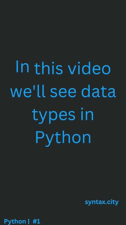 Data Types in Python | Follow us for more programming stuff | syntax ...