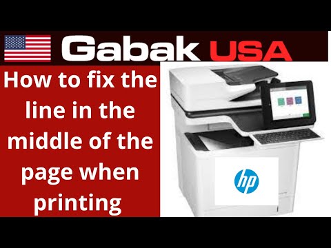 how to fix line in middle of page when printing - YouTube
