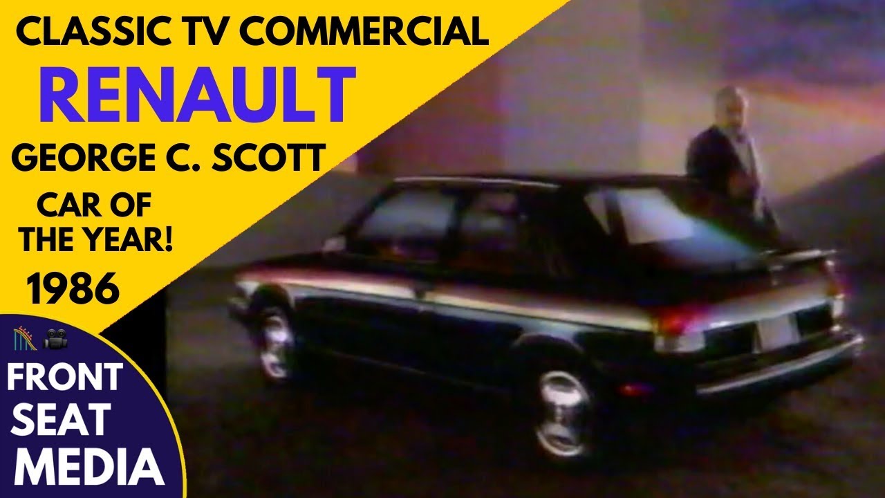 Renault Encore AMC Car with actor George C. Scott Classic TV Commercial ...