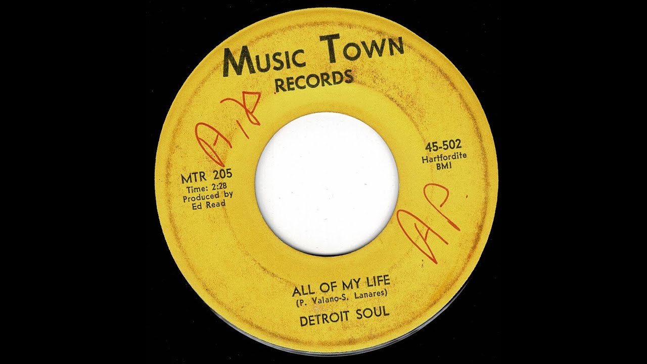Detroit Soul - All Of My Life - (Music Town) - YouTube