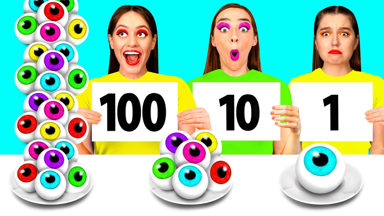 100 खाद्य परतें चुनौती | स्वादिष्ट व्यंजन DaRaDa Best - YouTube