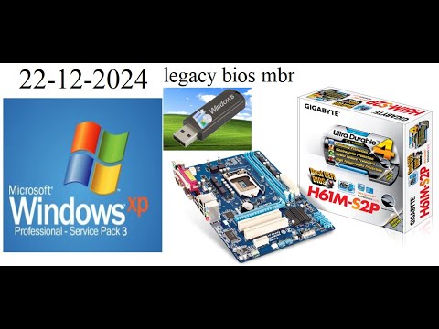 How To Install Windows XP(MBR_Bios Legacy) from USB Flash Drive_تثبيت xpويندو - YouTube