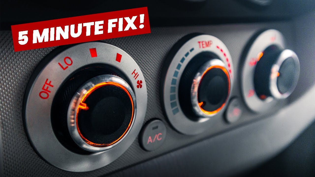 Replacing Climate Control Lights And Knobs On A 2nd Gen Tacoma - YouTube