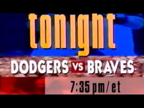 July 4, 1995 Dodgers at Braves TBS promo - YouTube