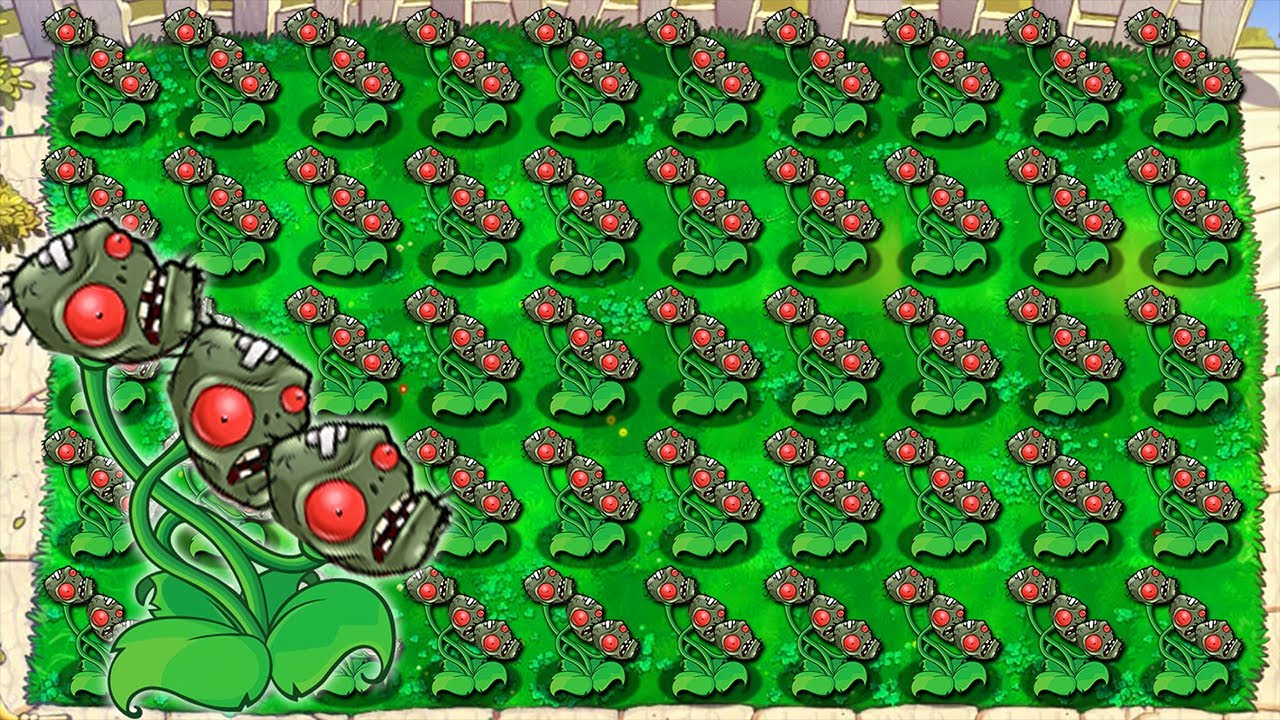 PvZ NEW Plant - Threepeater ZomPlants - Plants vs Zombies Mod ZomPlants ...