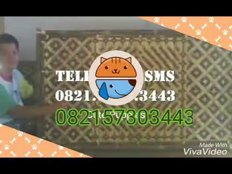 Produsen Sesek Bambu ~ 082157303443 ~ Anyaman Bambu Wonosobo - YouTube