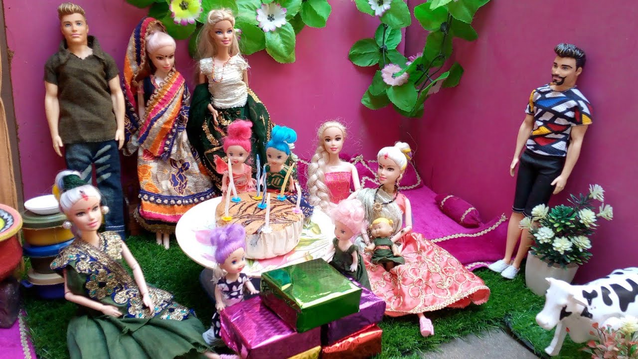 Barbie Doll All Day Routine ln Indian Village/ Radha Ki Kahani part-303 ...