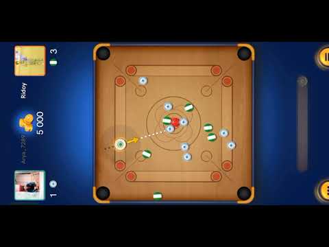 online carrom board gameplay video || how to play carrom board game ...