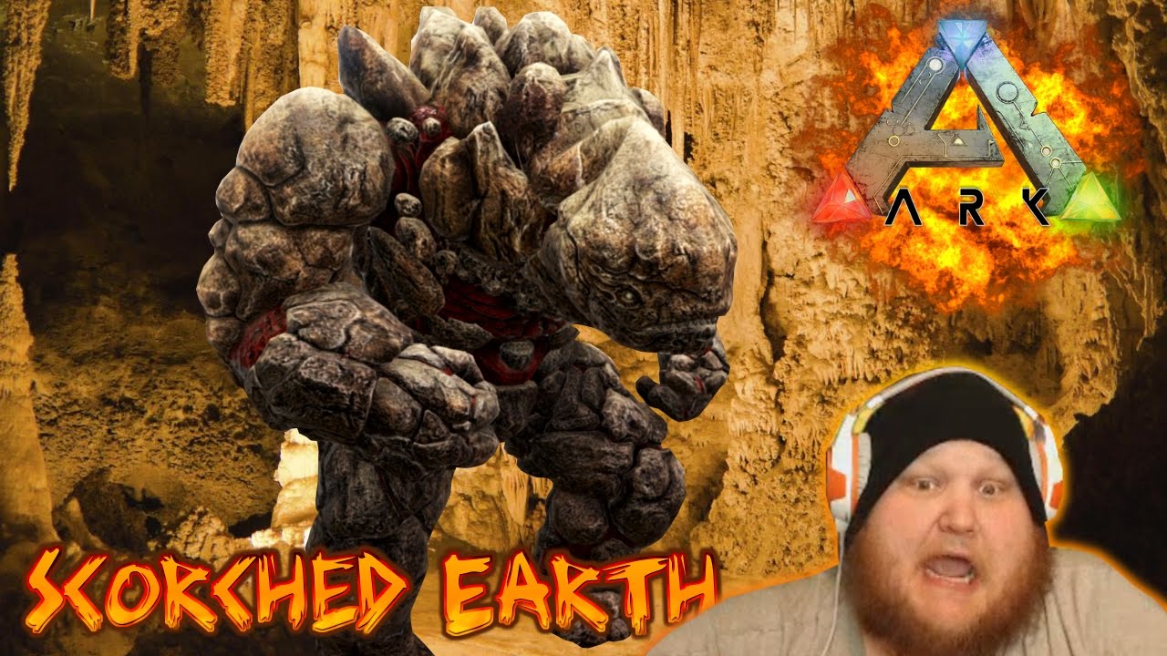 Ark: Survival Evolved | SCORCHED EARTH | #3 RUBBLE GOLEM WOES - YouTube