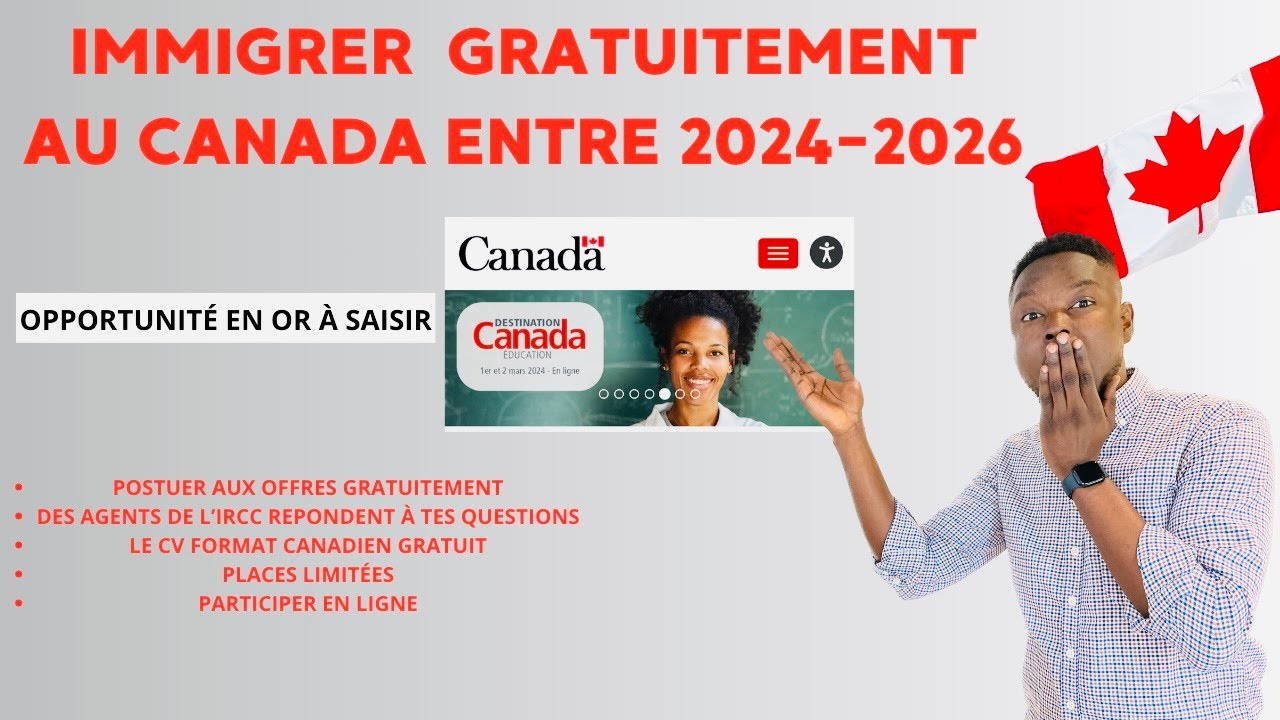NOUVEAU PROGRAMME GRATUIT D'IMMIGRATION AU CANADA 🇨🇦 ENTRE 2024-2026 ...