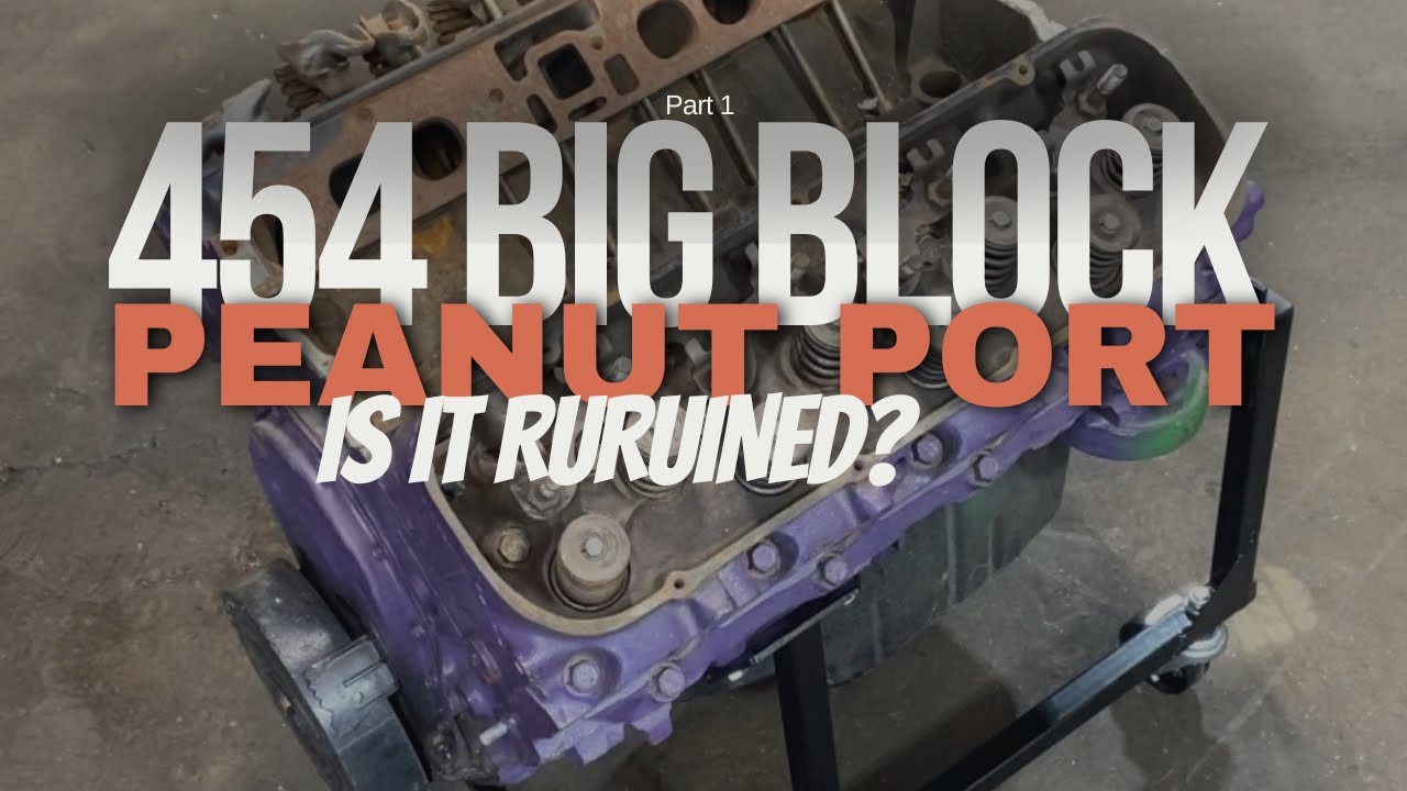 Peanut port 454 bbc Disassembled and examined for 425hp build. - YouTube
