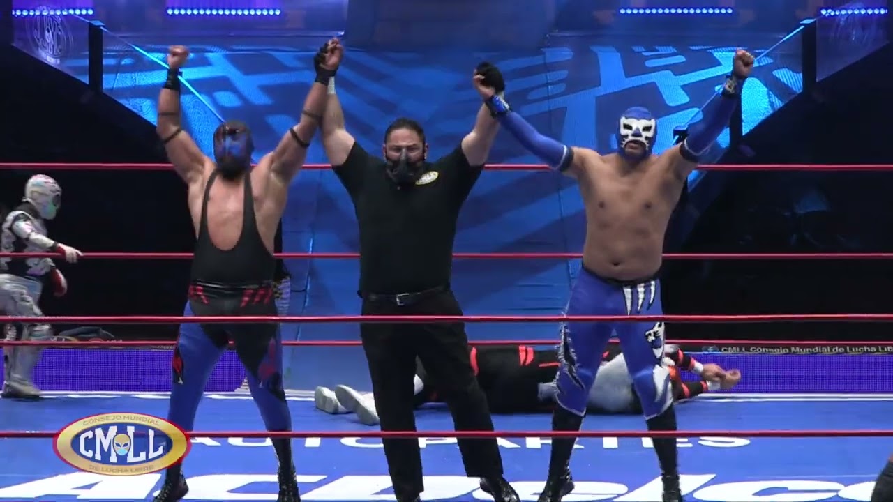 CMLL - CACHORRO-DARK PANTHER-BLUE PANTHER VS FELINO JR.-FELINO - NEGRO ...