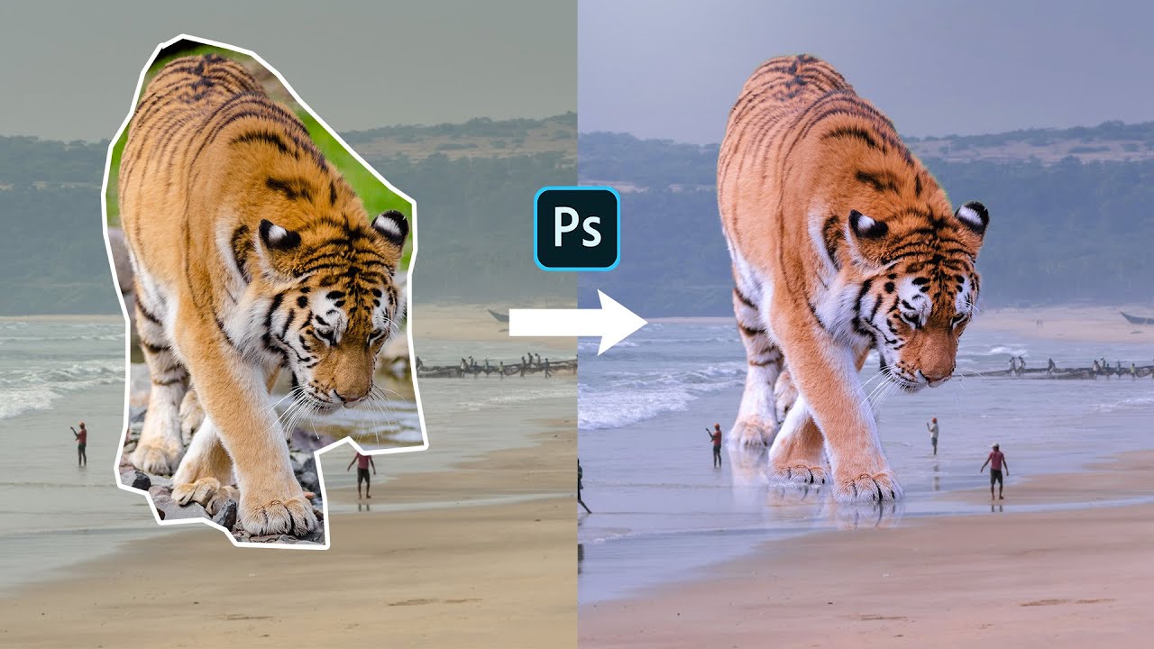 Big tiger Photo manipulation tutorial in Photoshop | Photoshop Vibes ...