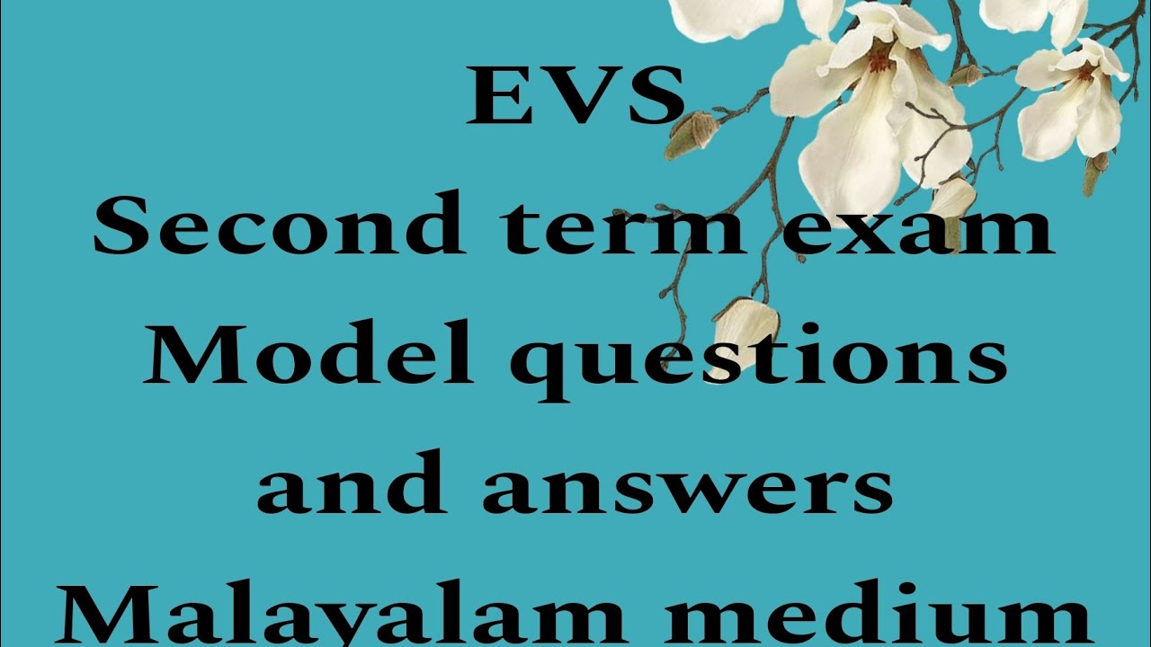 Class 3 EVS Second term exam model questions and answers Malayalam ...