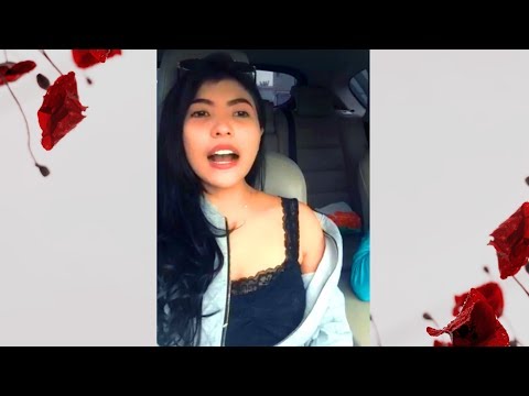 the sweetest Indonesian girl is eating car on the go. Bigo live Indonesia   ChaCha Sunh