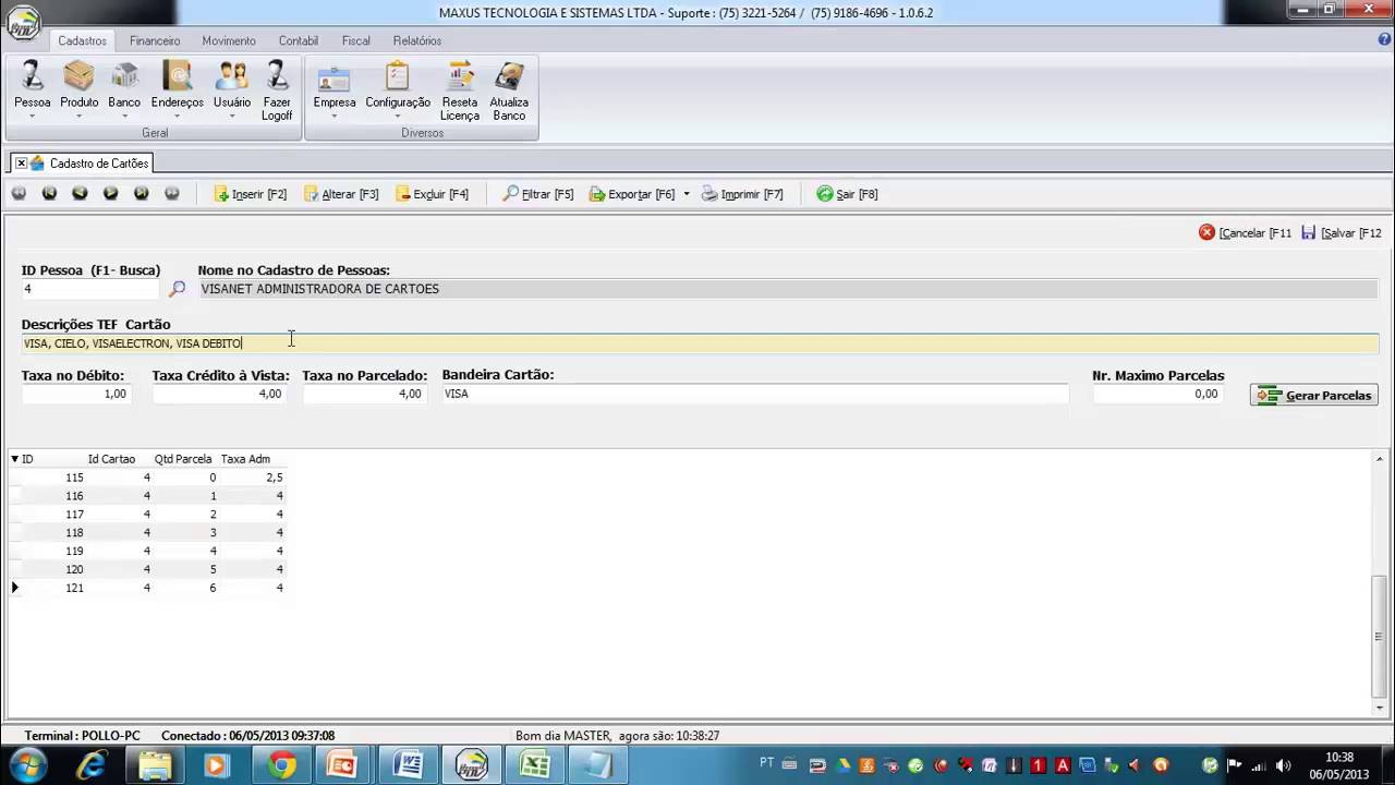 05 Config Adm Cartao - YouTube