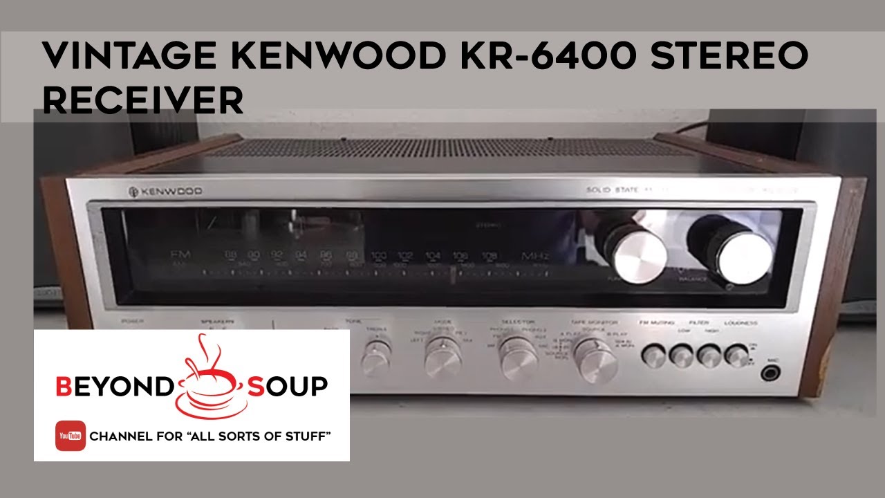 Vintage Kenwood KR-6400 AM/FM Home Stereo Receiver - YouTube