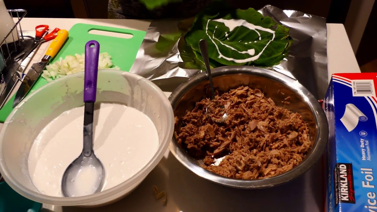 Fijian Palusami- step by step - YouTube