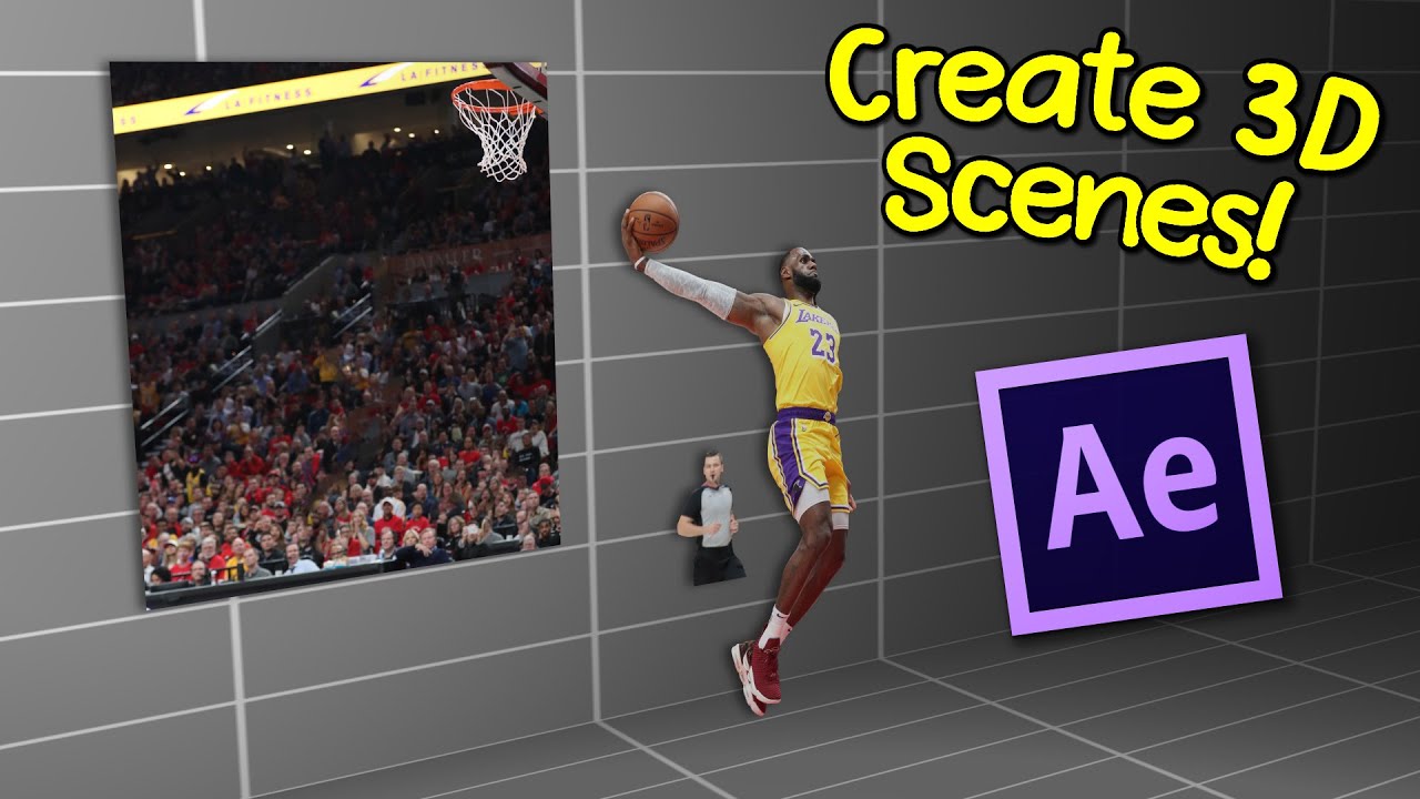 Creating a 3D scene from a 2D Image in After Effects! - YouTube