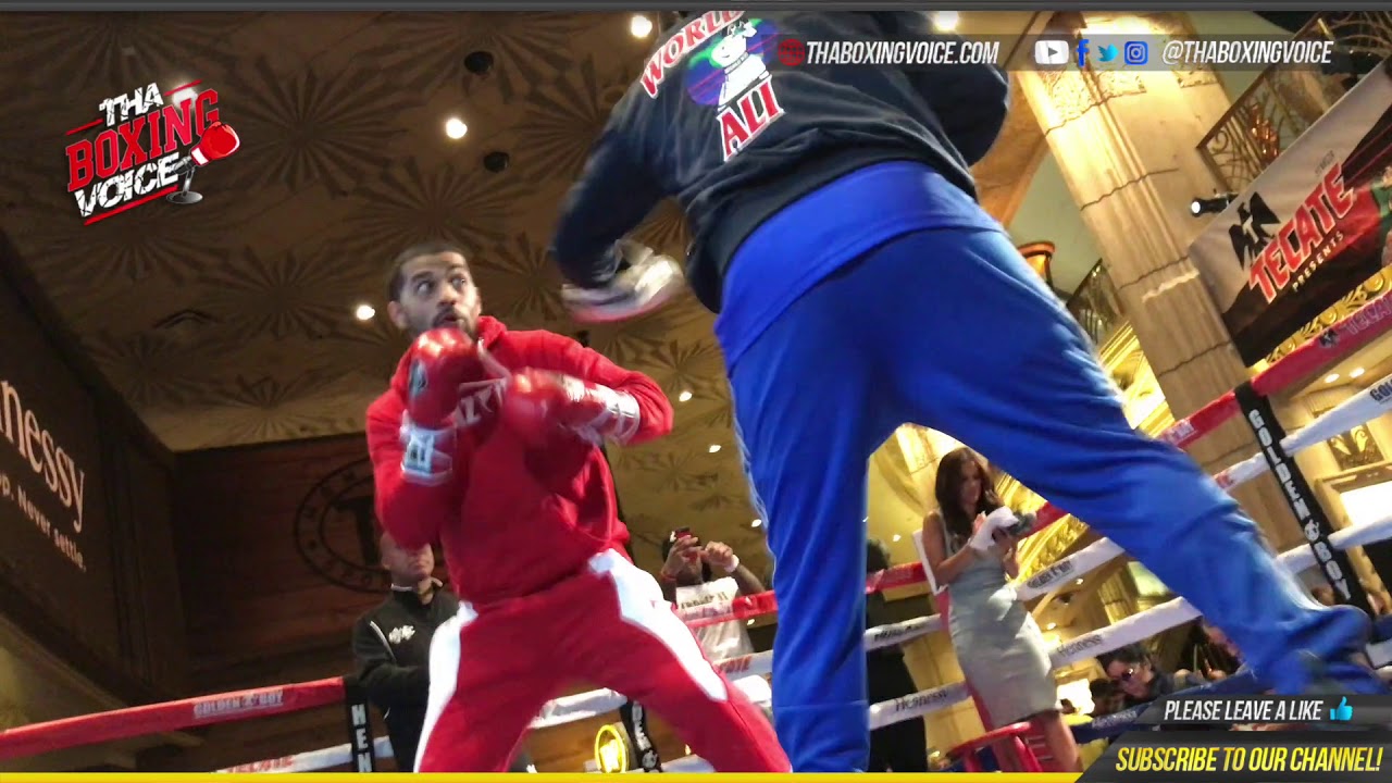 SADAM ALI; DISPLAYS HIS BOXING SKILLS LEADING UP TO FIGHT SATURDAY ON ...