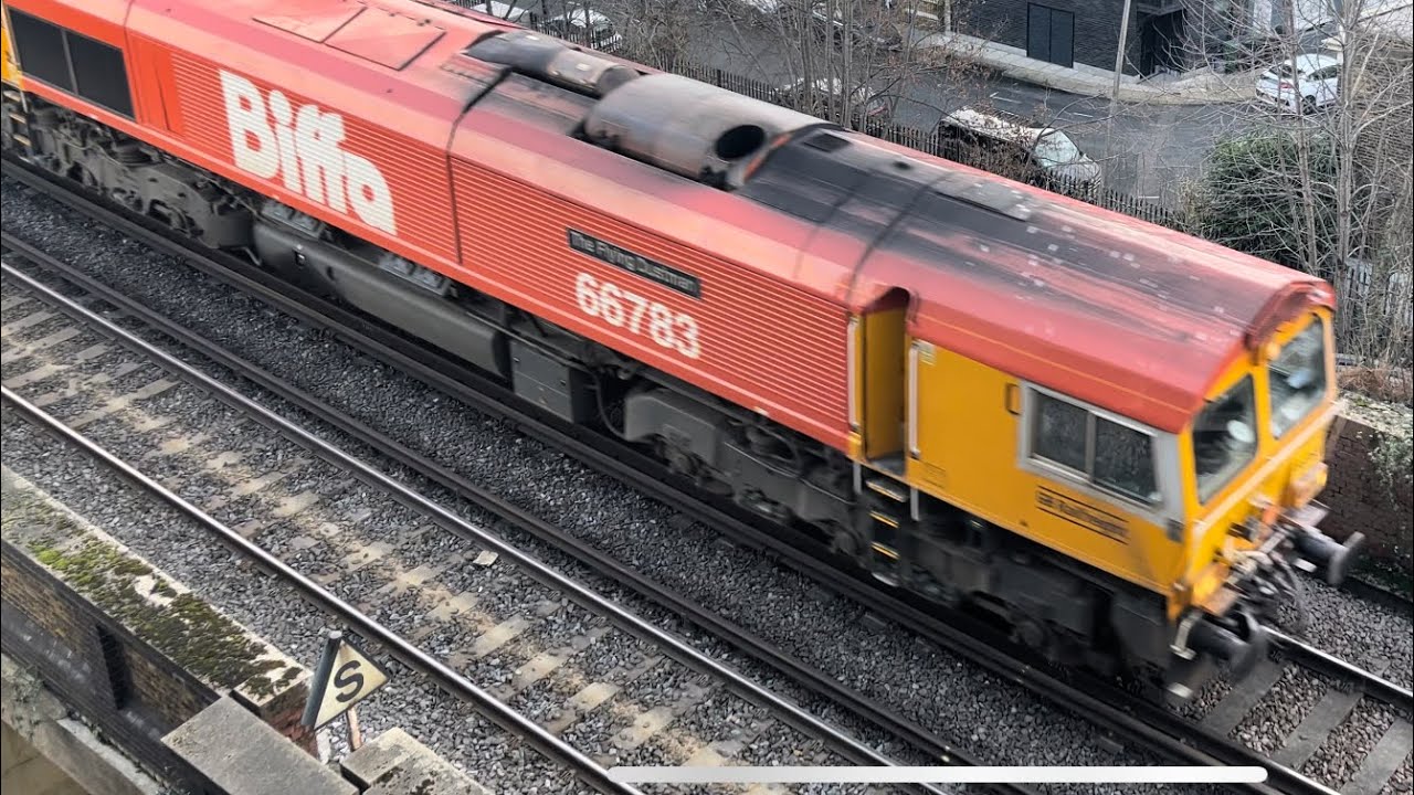 Freight Train - Biffa GBRf 66783 - YouTube