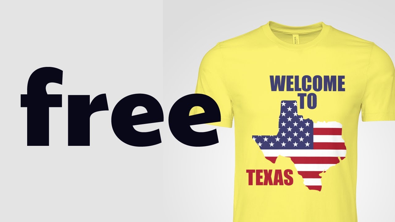 FREE U.S. STATES Designs for T-Shirts - YouTube