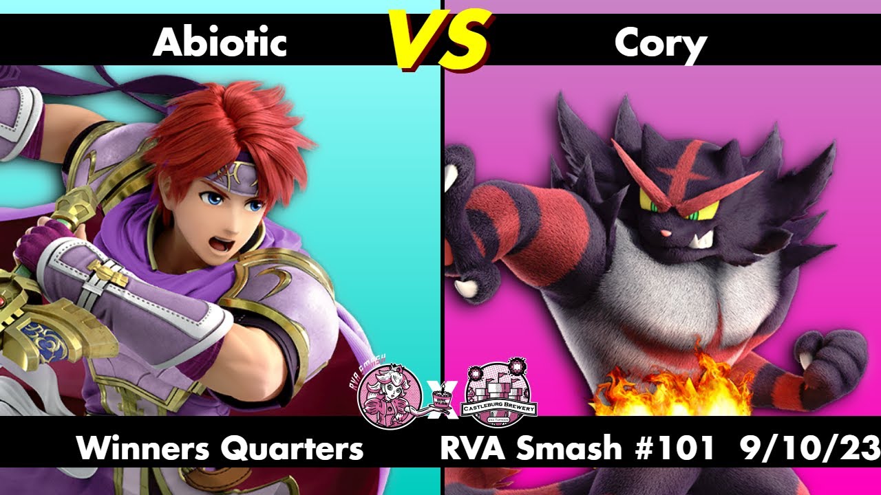 RVA Smash 101: Abiotic (Roy) vs Cory (Incineroar) | Winners Quarters ...