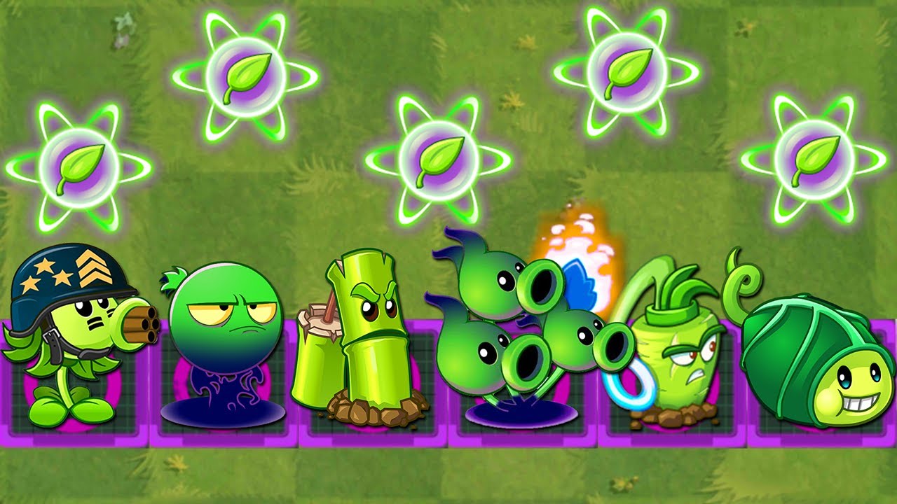 PvZ 2 Final Boss - All GREEN PREMIUM Plants Power-Up vs PvZ 2 Final ...
