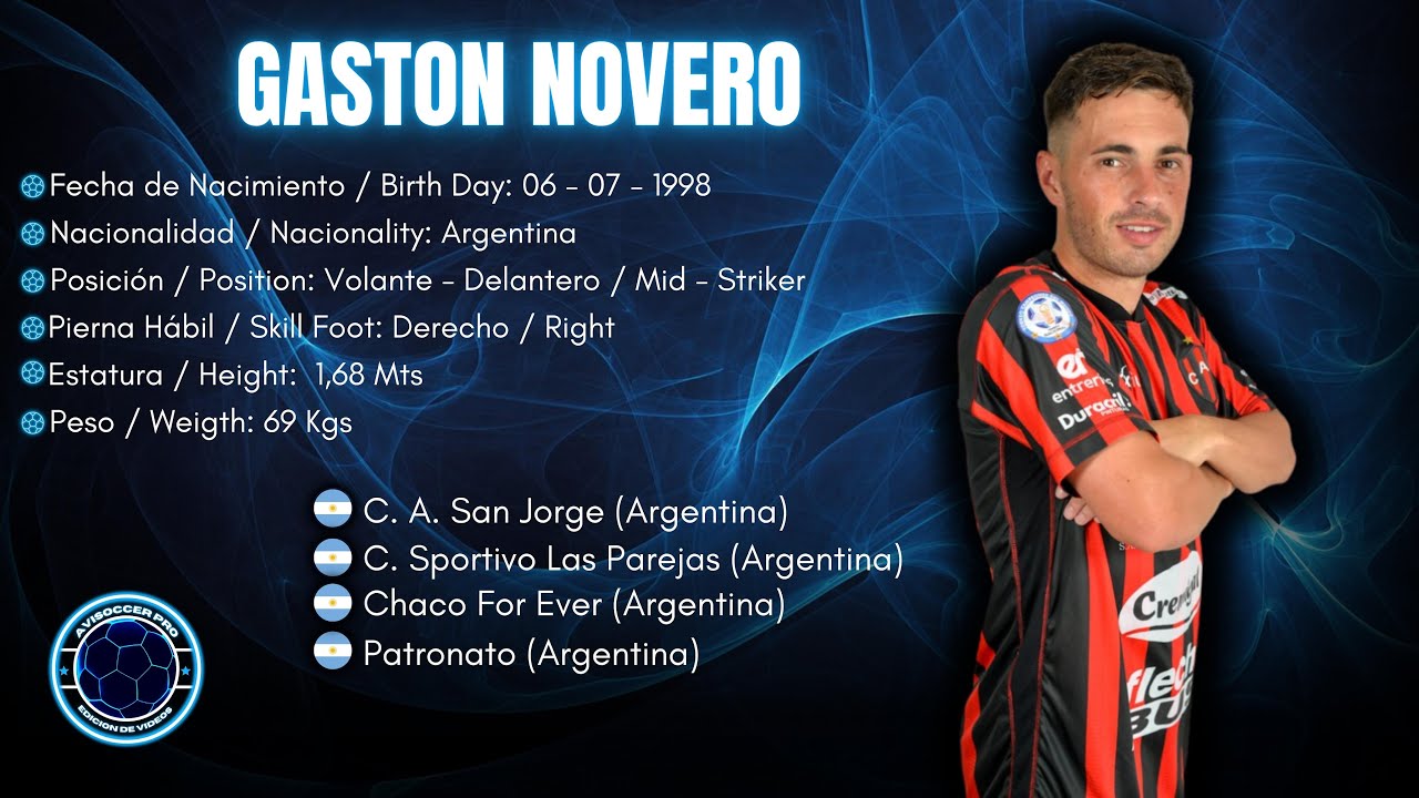 Gaston Novero #11 // Volante Derecho - Delantero / Mid Right - Striker ...