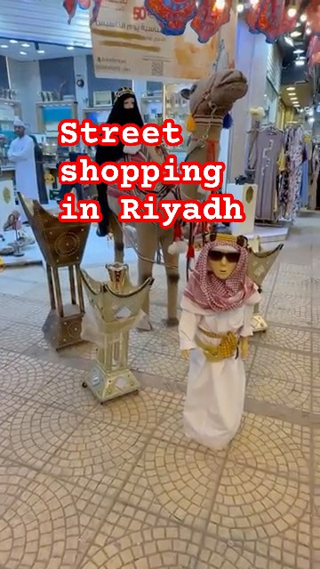 Street shopping experience in Uwais Markets at Olaya street in Riyadh ...