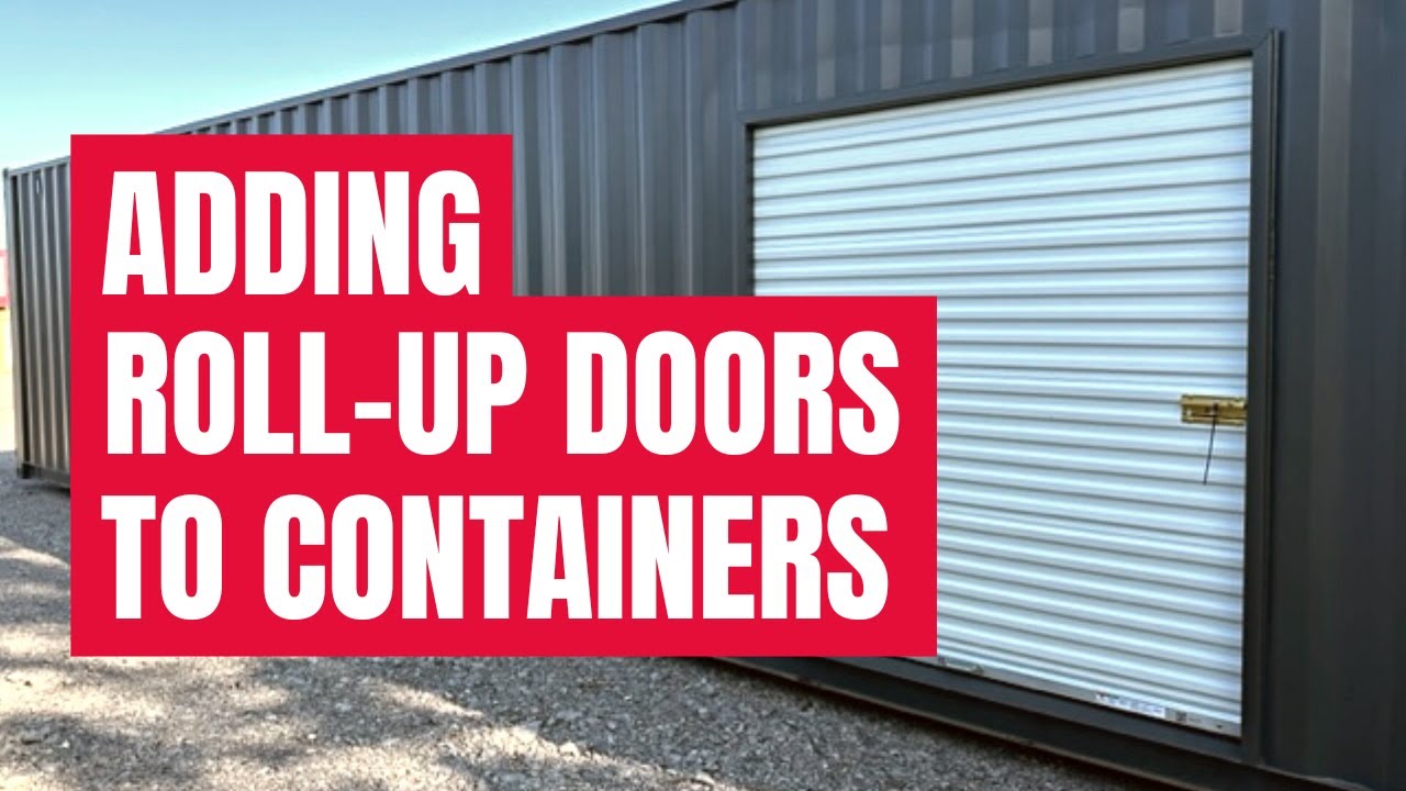 How we install roll-up doors on shipping containers - YouTube