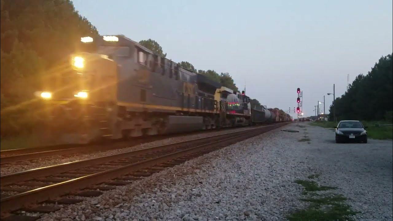 CSX Q300 northbound at Collier. Petersburg Va. 08/27/2017 - YouTube