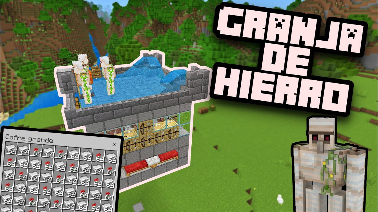 Granja de Hierro Facil y Compacta (+400/H) Para Minecraft Bedrock 1.19 ...