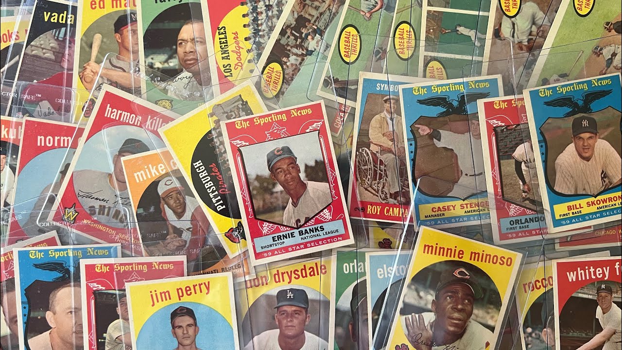 59’ Topps Baseball raw card rummage - No graded cards here - YouTube