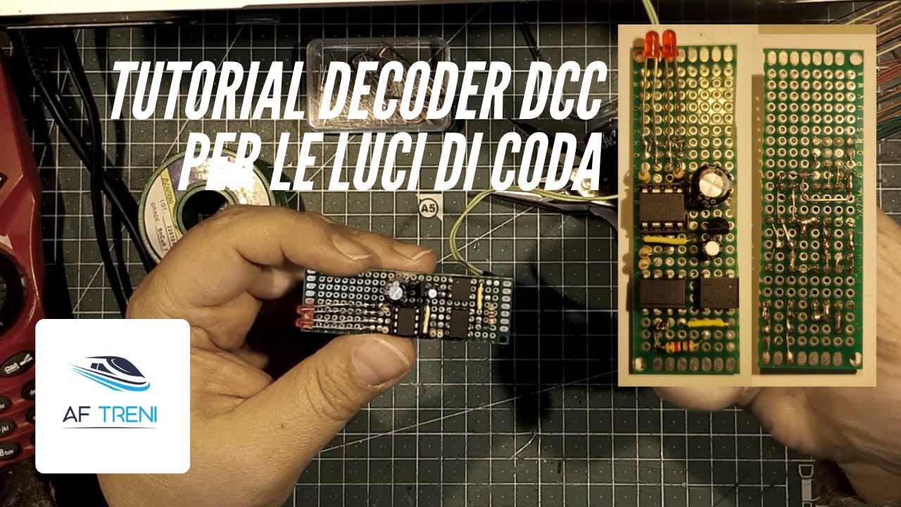 Tutorial Decoder DCC per le luci di coda - YouTube