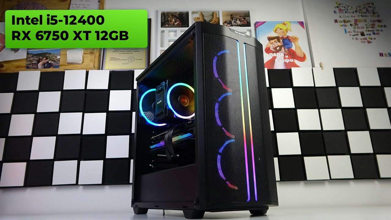 i5 -12400 + RX 6750 XT 👽 How to build a pc + Test 1080p 1444p 2160p ...