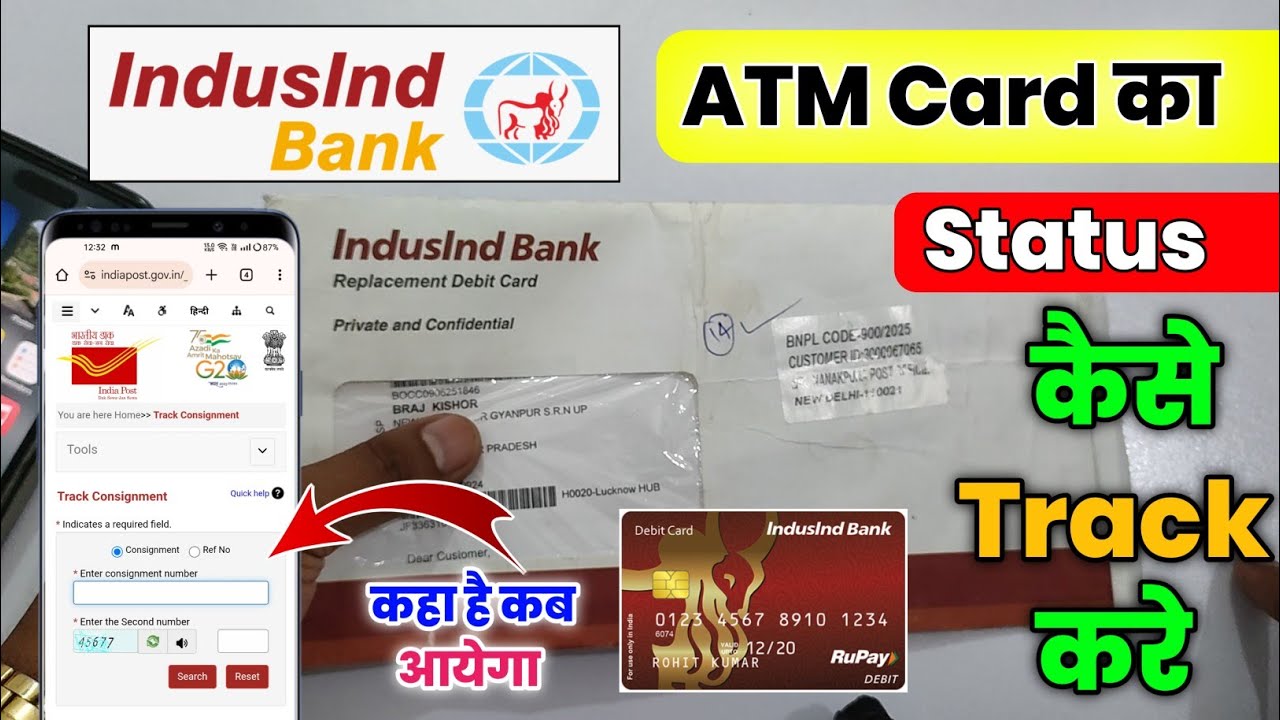 How To Track IndusInd Bank ATM Card | Indusind Bank Debit Card Status ...