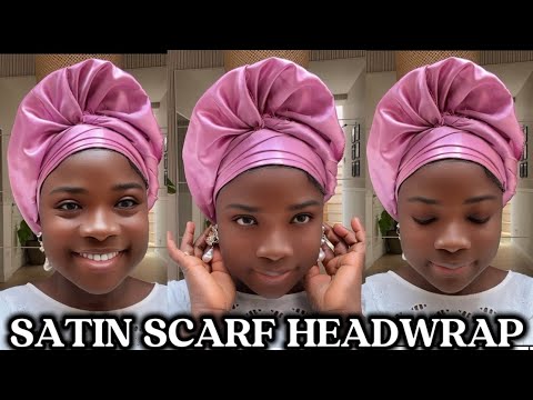 QUICK SATIN FABRIC HEADWRAP / SCARF / TURBAN / TUTORIAL 