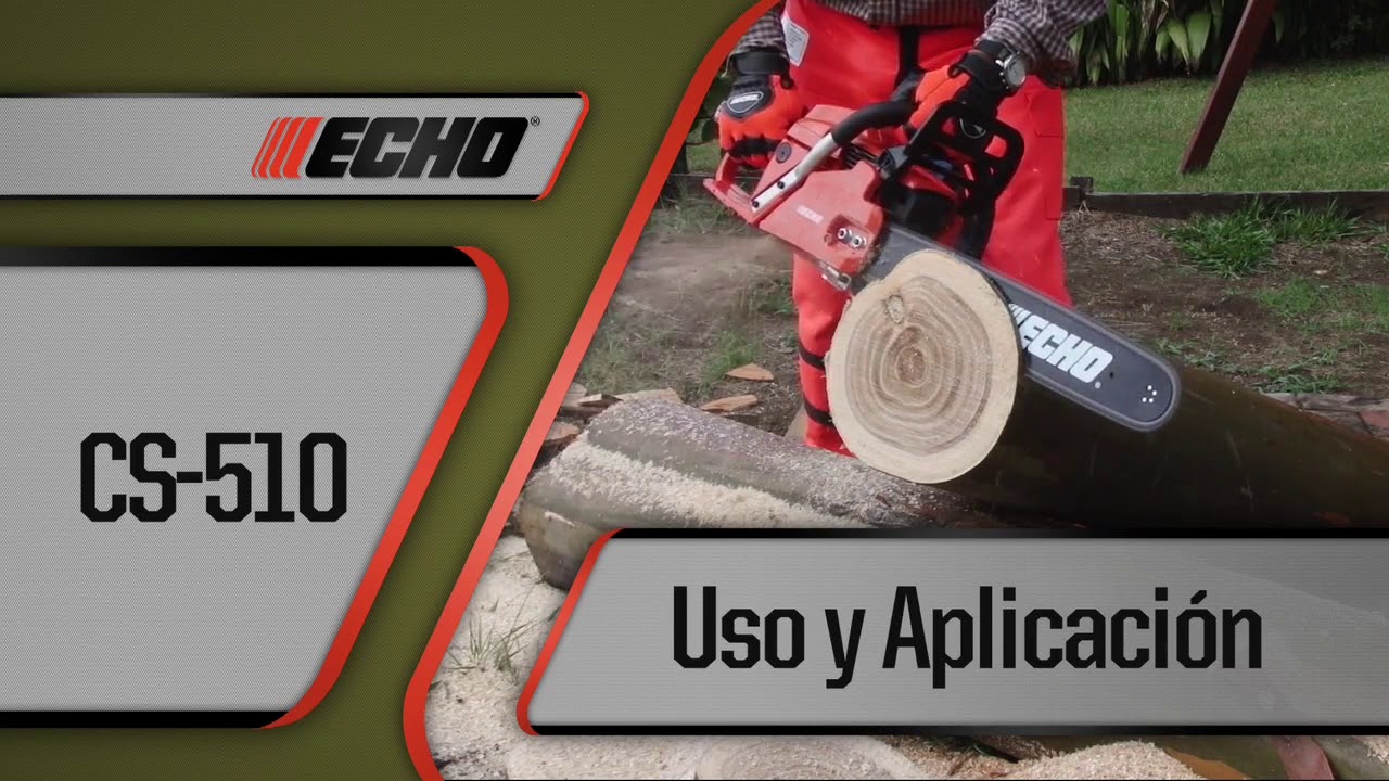 ECHO CS 510 Motosierras - YouTube