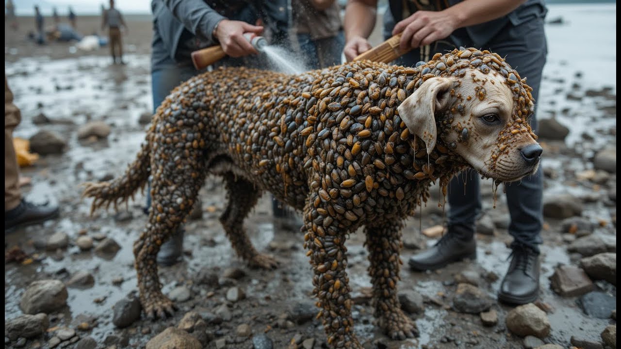 Miracle Recovery: Dog Covered in Barnacles & Bees Rescued & Transformed ...