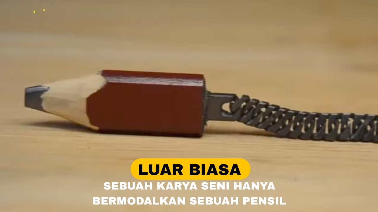 Seniman Ini Ubah Sebatang Pensil Jadi Karya Seni Yang Indah - YouTube