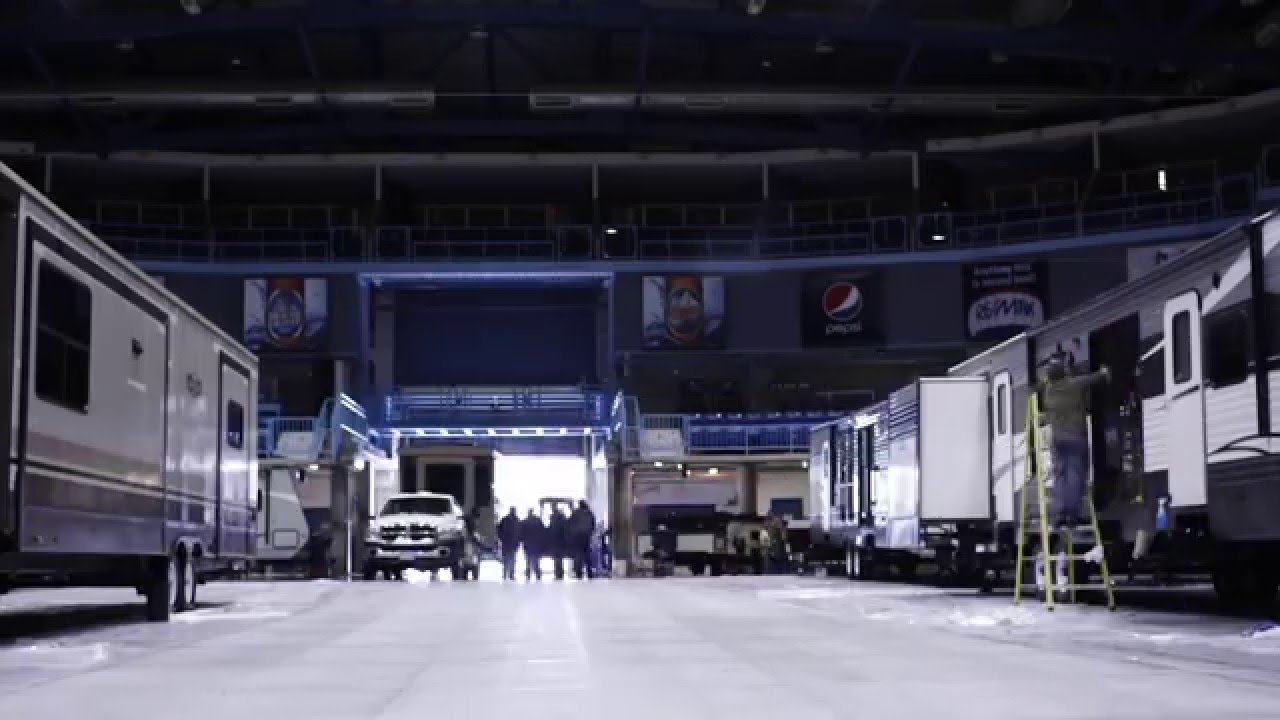 Leisure Time RV time lapse RV show set up - YouTube