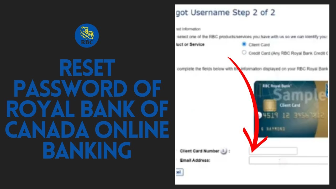 How to Reset Account Password on Royal Bank of Canada Online Banking ...