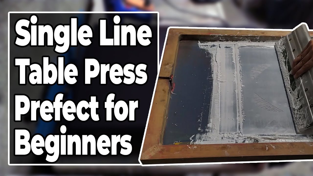 Single Line Table Press for Beginners - YouTube