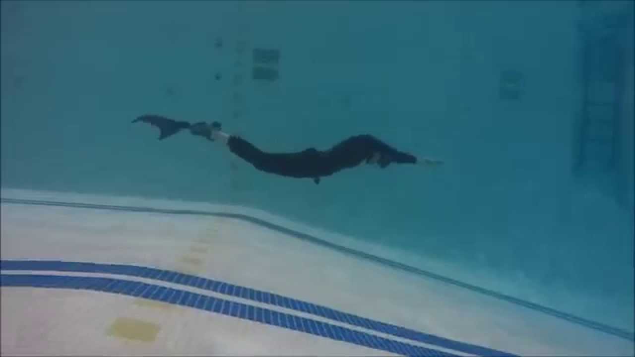 2015 Lunocet Pro - good monofin technique - YouTube