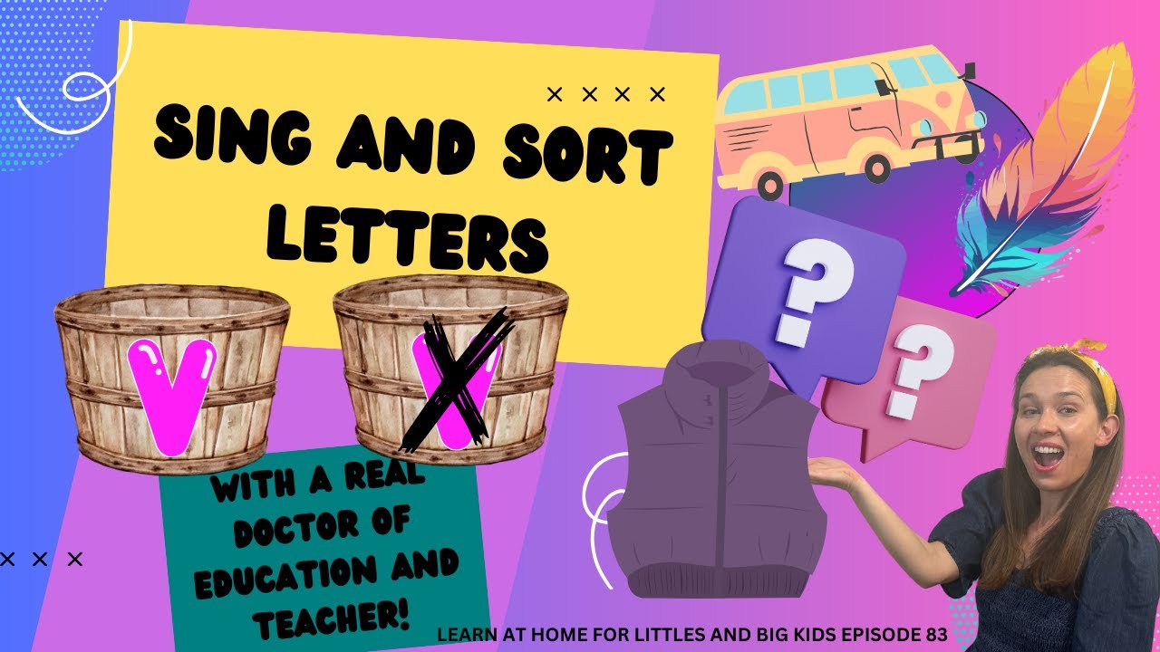 Sing and Sort with Letter V: Letter Sound Game for Toddlers and ...