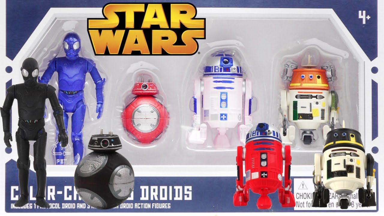 Unboxing Star Wars Galaxy's Edge Color Changing Droids R2D2 Chopper C1 ...
