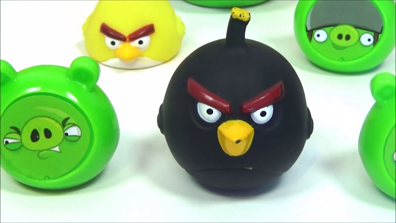 Play-Doh angry birds surprise eggs with angry birds and minion pigs ...