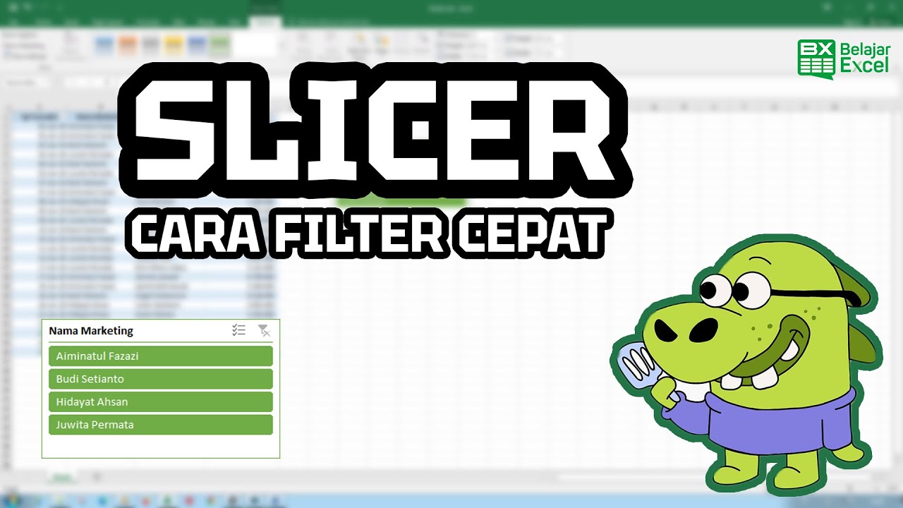 Tutorial 61 - Cara Menggunakan Slicer di Excel: Filter Data Lebih Mudah ...