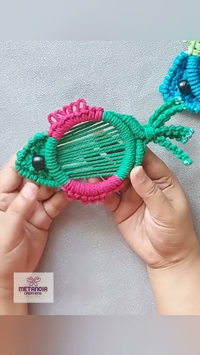 Easy Macrame Fish Tutorial | #macrame #fish #trending #wallhanging #ytshorts #shorts #viral #diy ...